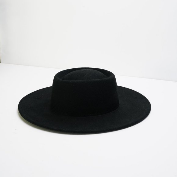 Accessories | Australian Wool Black Boater Hat | Poshmark